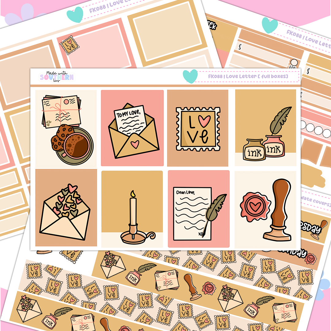 FK088 | LOVE LETTER | FULL KIT [4 PAGES] – MadeWithSouthernLuv