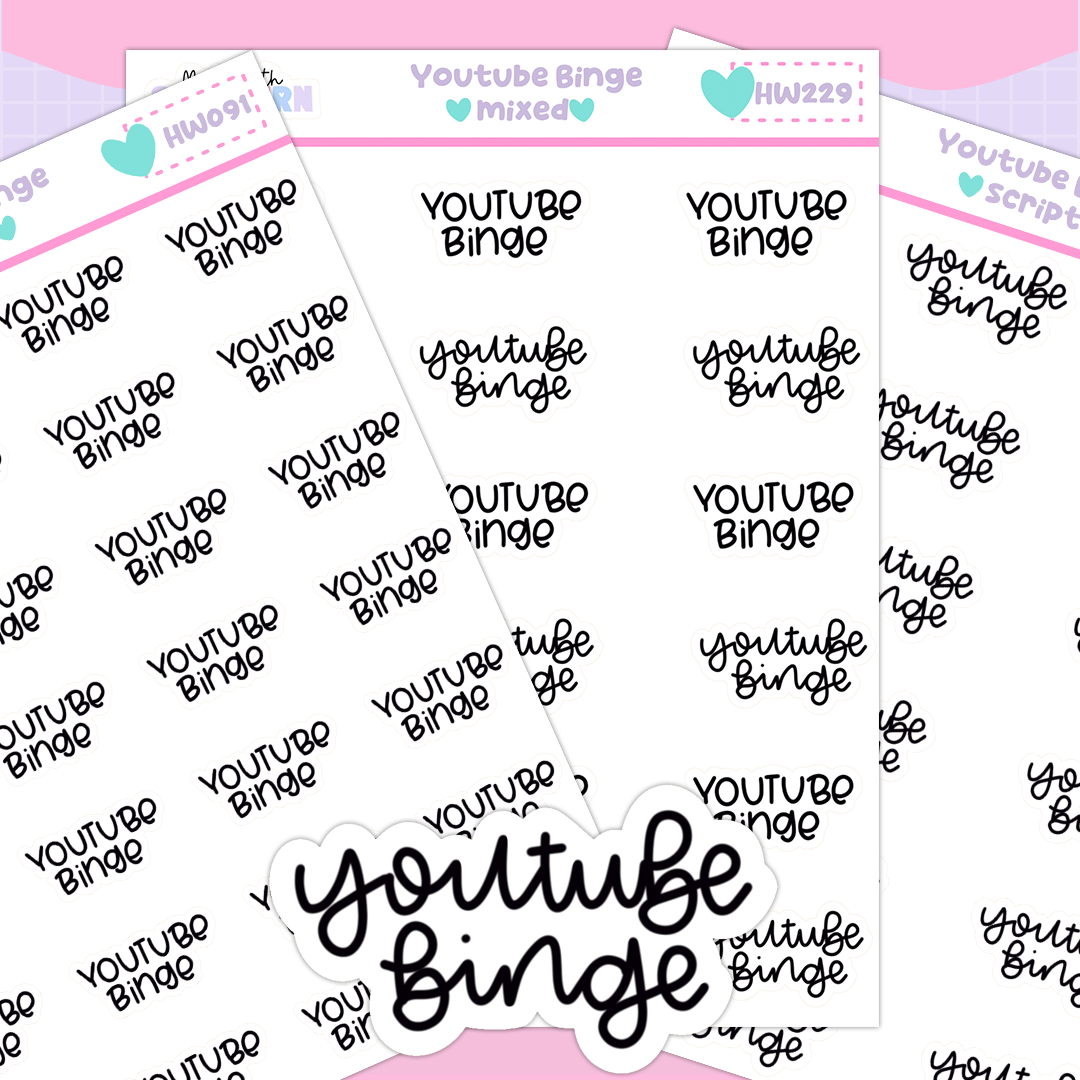 HW234 | YOUTUBE BINGE [ALL] – MadeWithSouthernLuv